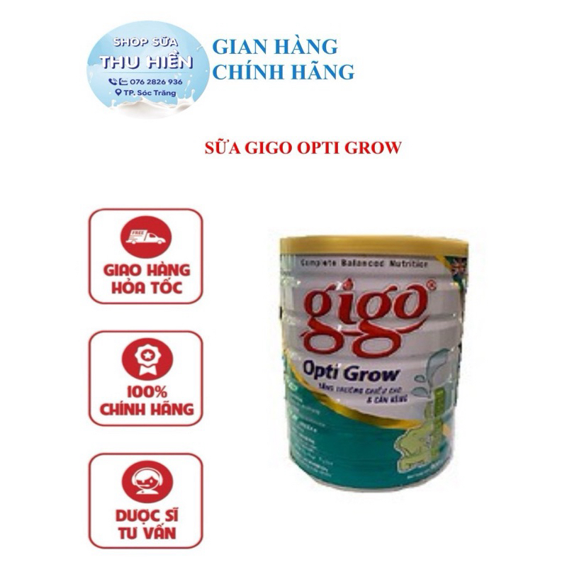 Sữa bột Gigo opti grow 900g - tăng trưởng chiều cao và cân nặng cho trẻ ...