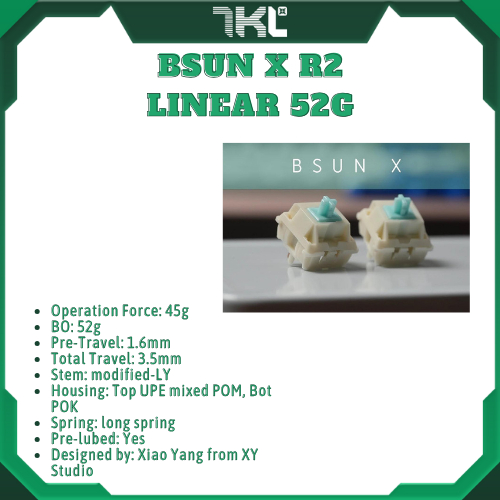 Switch BSUN X R2 | Bsun | Linear | 52g | Công tắc bàn phím cơ | The Keebs Of Leser | Shopee Việt Nam