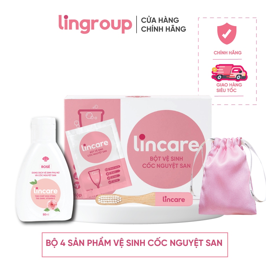Bộ Toàn diện Lincare vệ sinh cốc nguyệt san (4 sản phẩm) | Shopee Việt Nam