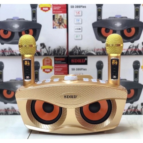 Loa Karaoke SD306 - Loa Nhật Công Suất Lớn - Kèm 2 Mic Không Dây Hát ...