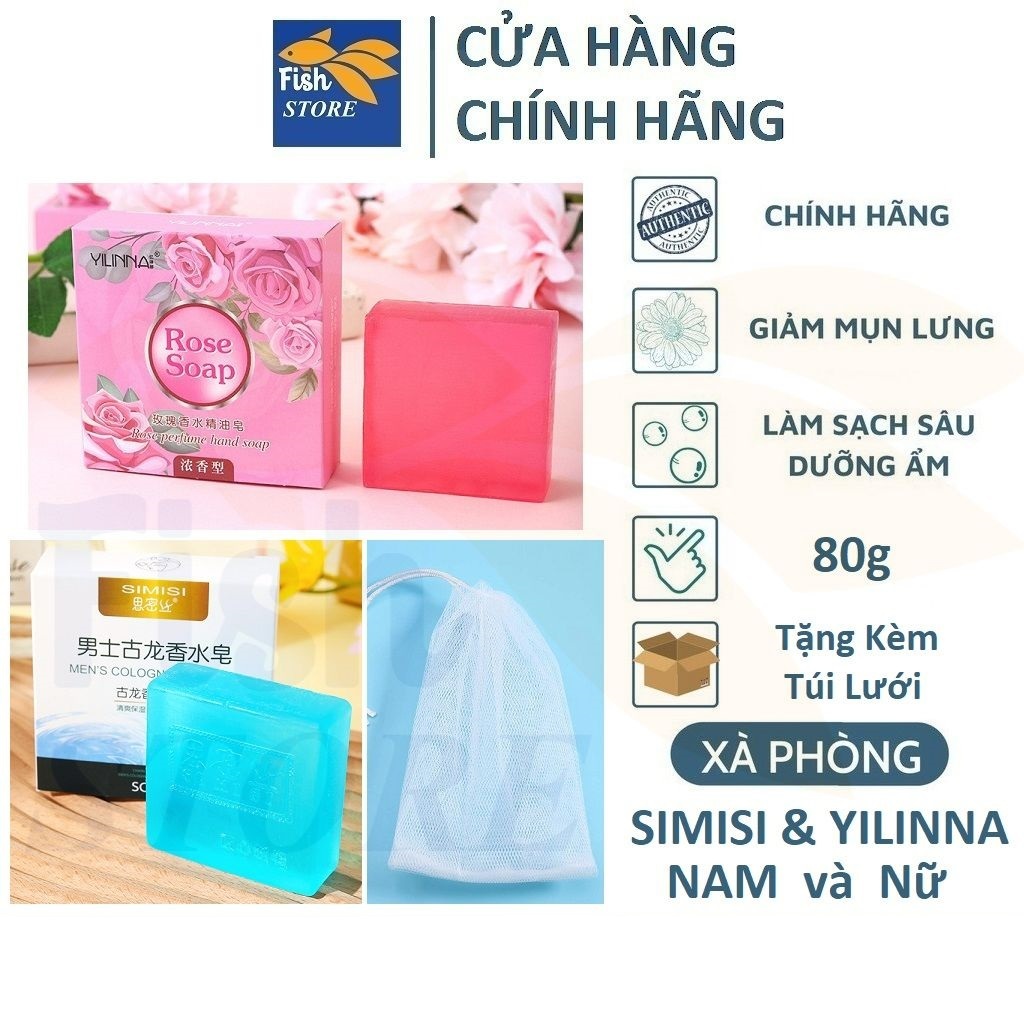 ( Kèm Túi Lưới ) Xà Phòng Nước Hoa YLINNA & SIMISI Rose Soap Kiểm Soát ...