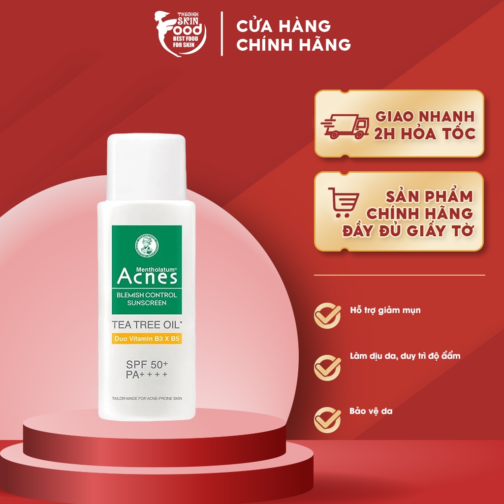 Kem Chống Nắng Hỗ Trợ Giảm Mụn Acnes Blemish Control Sunscreen SPF50 ...