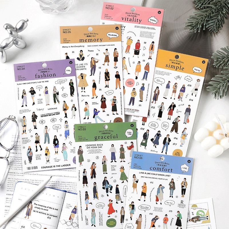 Sticker cô gái street style Infeel Me | Shopee Việt Nam