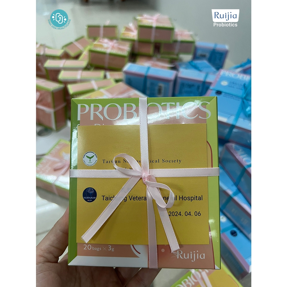 Bột uống Men Vi Sinh Probiotics Ruijia - Hỗ Trợ Tiêu Hóa - 20 tỷ lợi khuẩn/6 Chủng khuẩn (20 gói ...