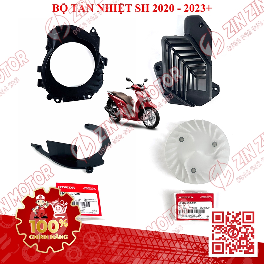 Bộ Tản Nhiệt, Cánh Quạt, Nắp Két Nước Tản Nhiệt SH160i 2023+, SH 150i 2020 2021 2022, SH 125i ...
