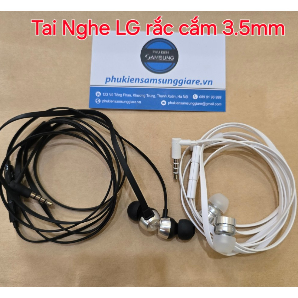 Tai nghe LG Quadbeat 2 jack 3.5 chữ L,đệm cao su cách âm | Shopee Việt Nam