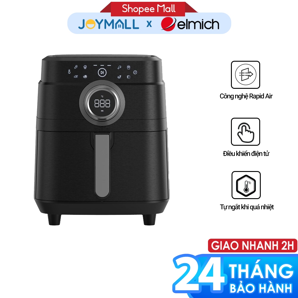 Nồi chiên không dầu Elmich AFE-3942 7L, Hàng chính hãng, Công nghệ ...