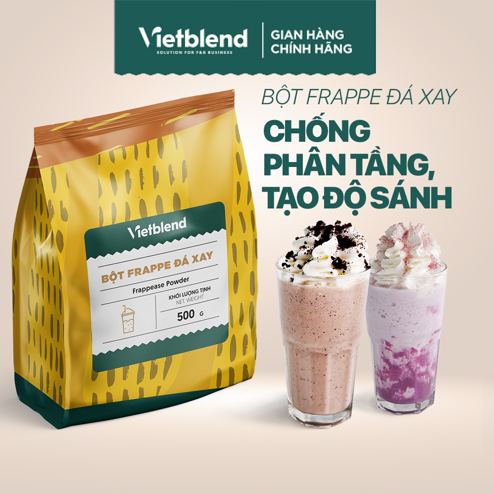 Bột Frappe Đá Xay VIETBLEND Túi 500g Chống Phân Tầng Tách Lớp | Shopee ...