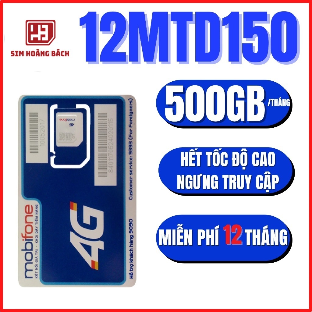 SIM 4G MOBIFONE 12MTD150 - 12MDT50 - LOCAL DF550 - DATA KHỦNG - Sim ...