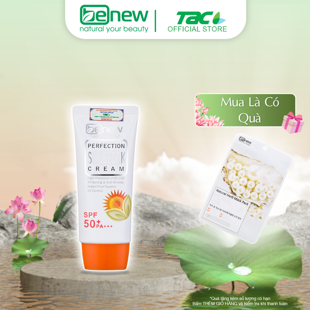Kem chống nắng làm trắng da Benew Perfection Sunblock Cream 50ml ...