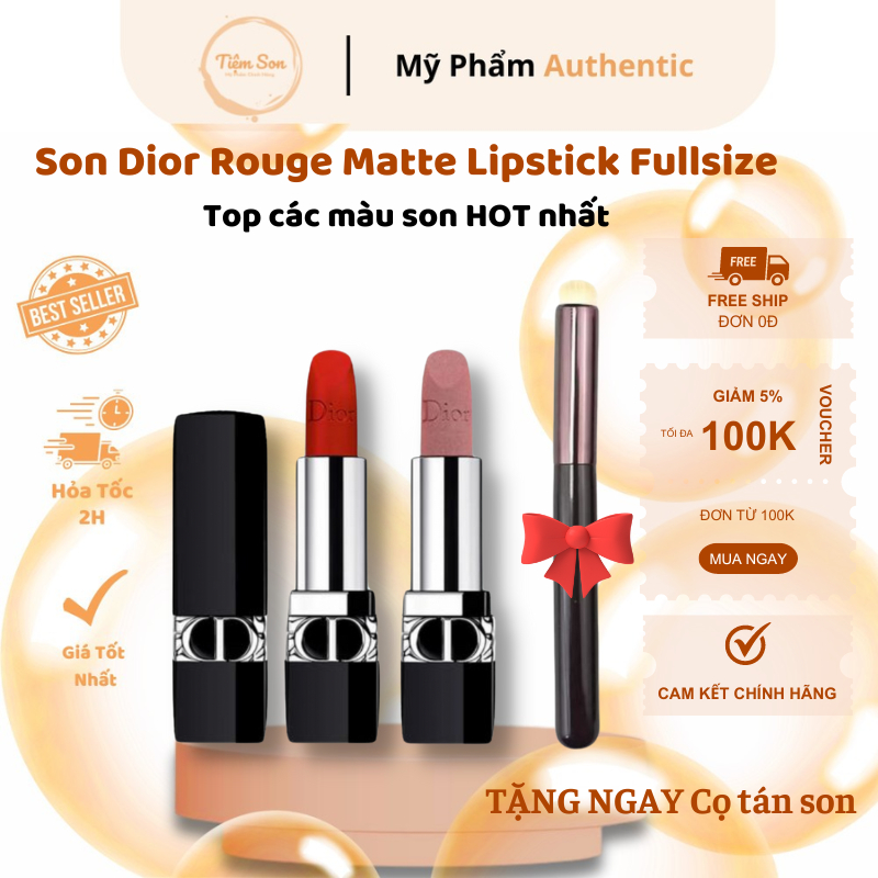 [Gói Quà Free] Son Dior Rouge Matte Lipstick Chính Hãng Dior Matte ...