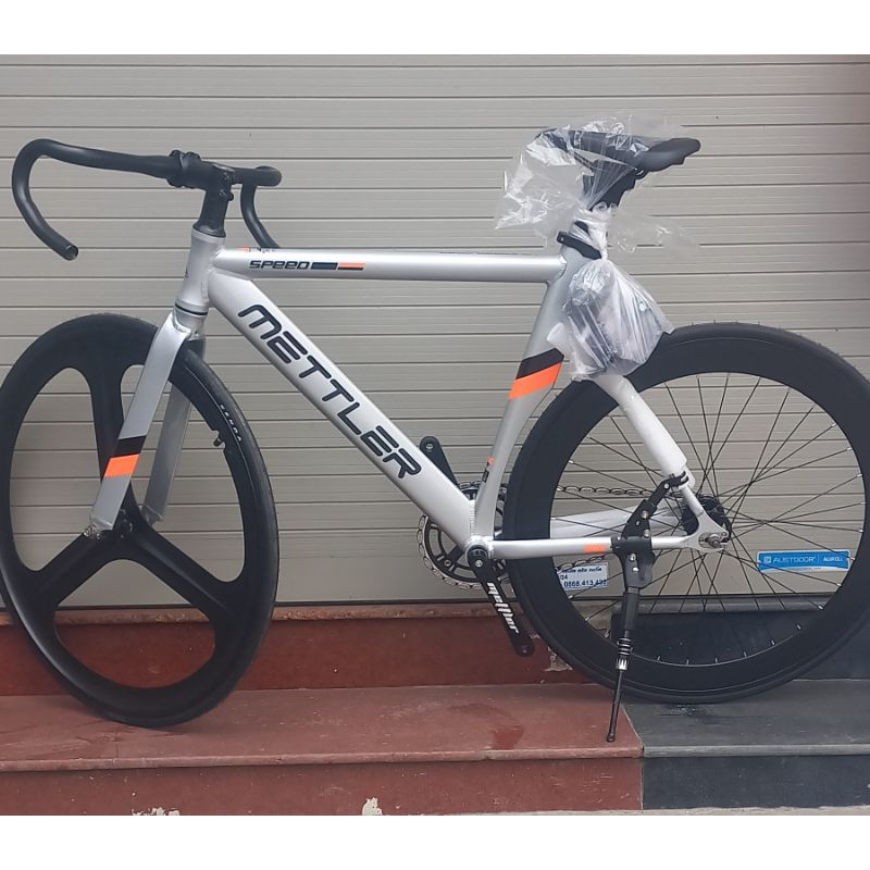 xe đạp thể thao fixed gear mettler khung nhôm nguyên chất 6061 có tặng ...