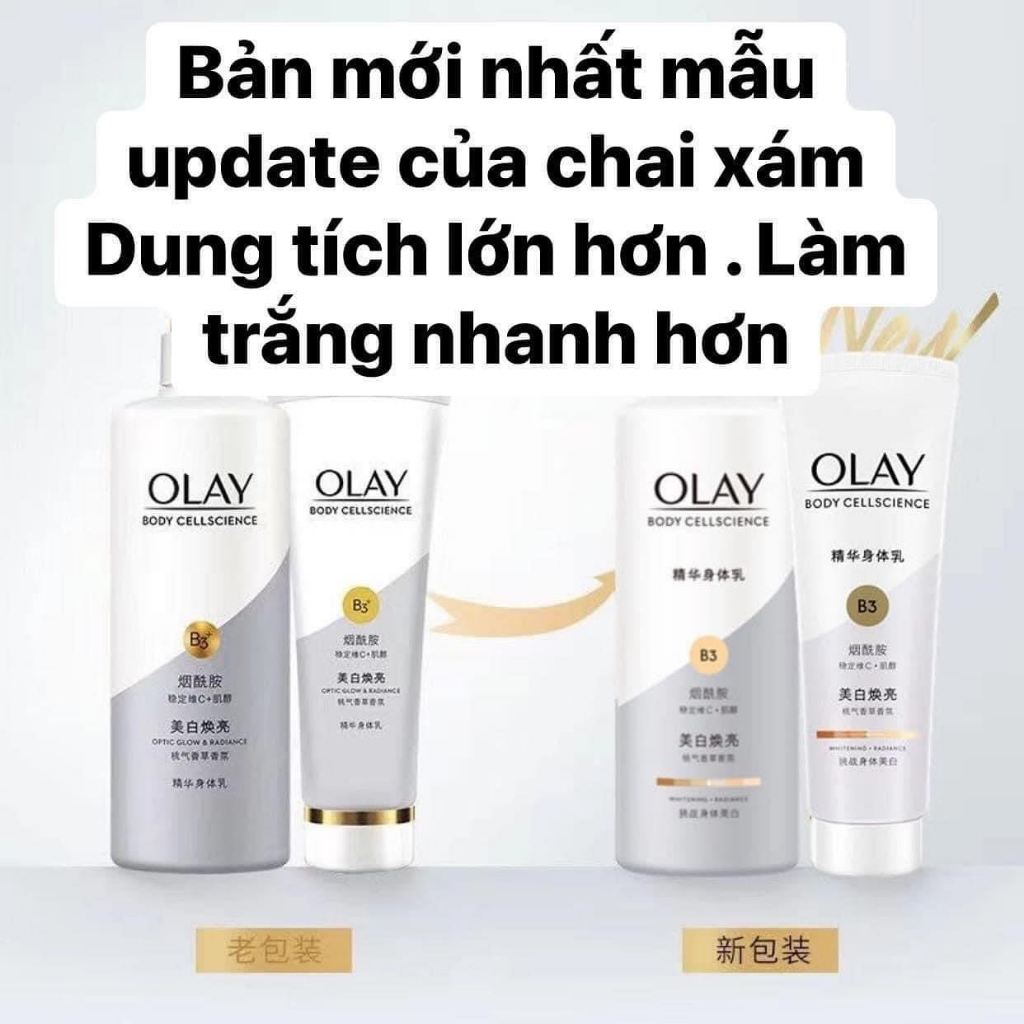Dưỡng thể kích trắng OLAY Body Cellscience B3 + Body Lotion Whitening ...