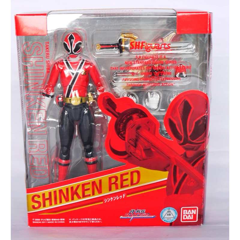 Mô hình SHF Shinken Red Samurai Sentai Shinkenger Super Sentai chính hãng Bandai | Shopee Việt Nam