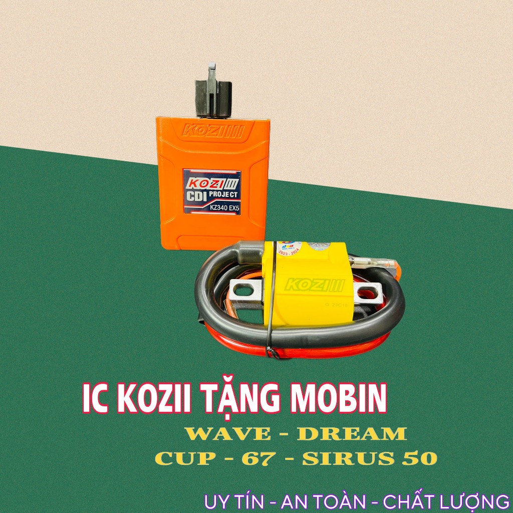 Ic KOZI cho xe Wave Dream Cub 67 Sirius 50 mở tua máy tặng mobin sườn ...