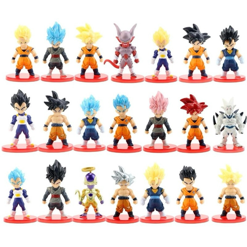 Mô hình DragonBall Bộ 20 Nhân Vật Dragon Ball Chibi WCF Bản A - Cao 6 ...