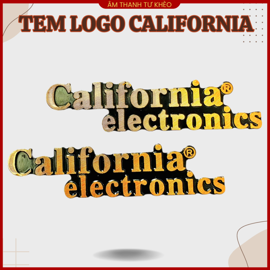 Tem loa California Electronis dán loa, amply, chất liệu nhôm cứng, giá ...