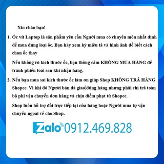 M2*3 (Mũ 4mm) Ốc vít laptop dùng lắp đặt, gắn màn hình laptop, card ...