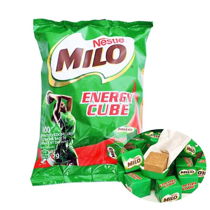 (gói 100 viên) Kẹo milo candy cube viên socola khối vuông siêu ngon,kẹo ...