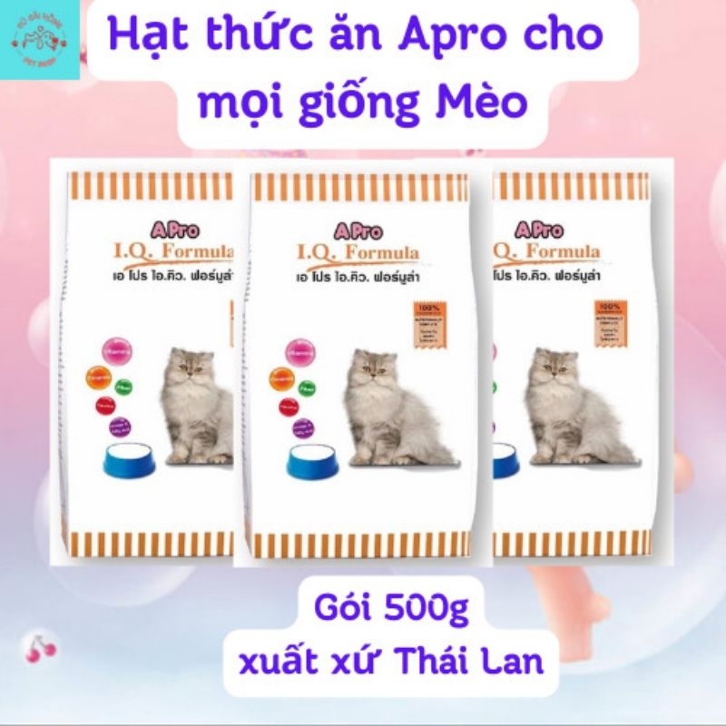 Thức Ăn Cho Mèo Hạt Apro IQ Cat Formula Gói 500g | Shopee Việt Nam