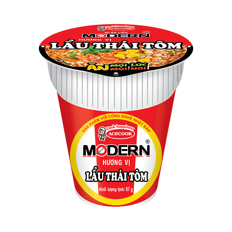 Combo 5 hộp Mì Ly Modern Hương Vị Lẩu Thái Tôm Acecook | Shopee Việt Nam