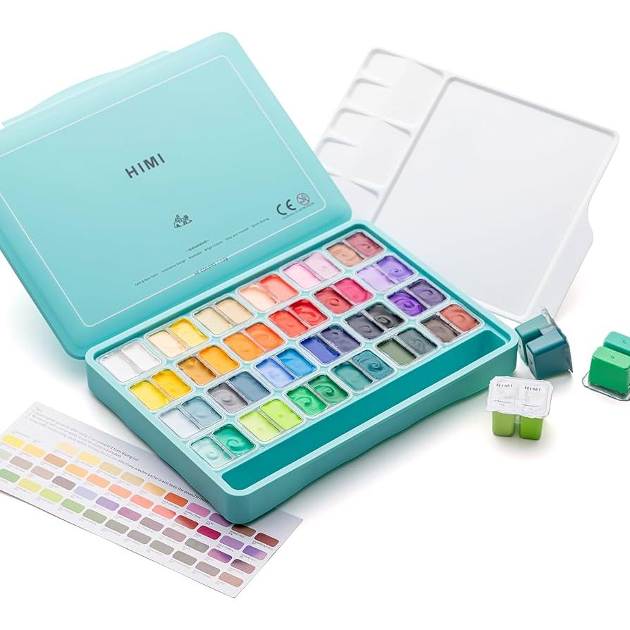[SIÊU HOT] Bộ màu Gouache Sinh Đôi Himi Twin Split Cup 36/48 Màu ...