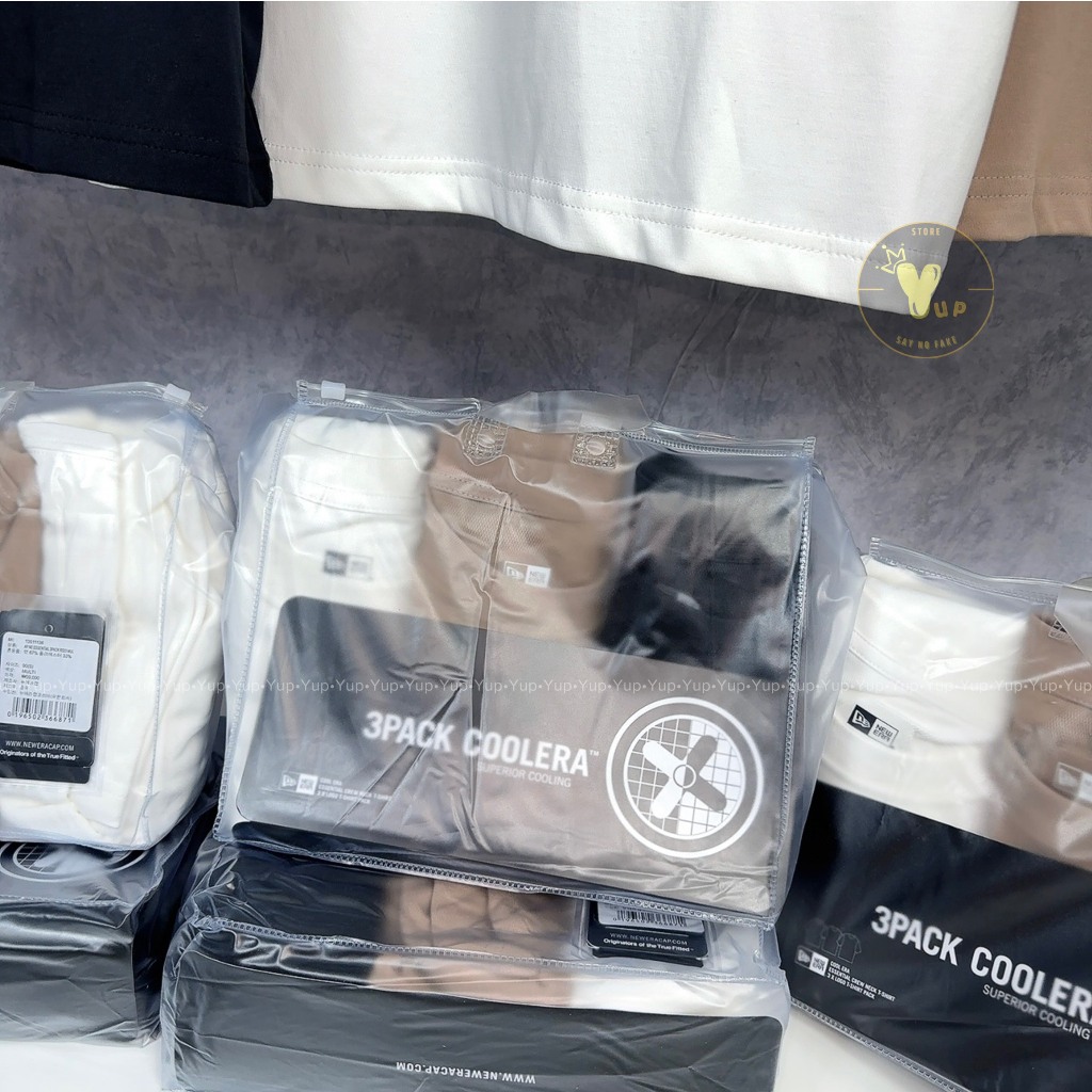 New era – pack 3 áo new era, 3 màu Nâu, Đen, Trắng Code: 1351136 ...