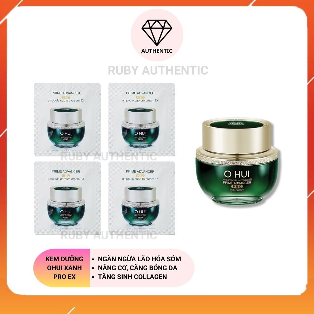 Gói sample Kem Ohui Xanh PRO ngăn ngừa lão hoá sớm, dưỡng trắng căng ...