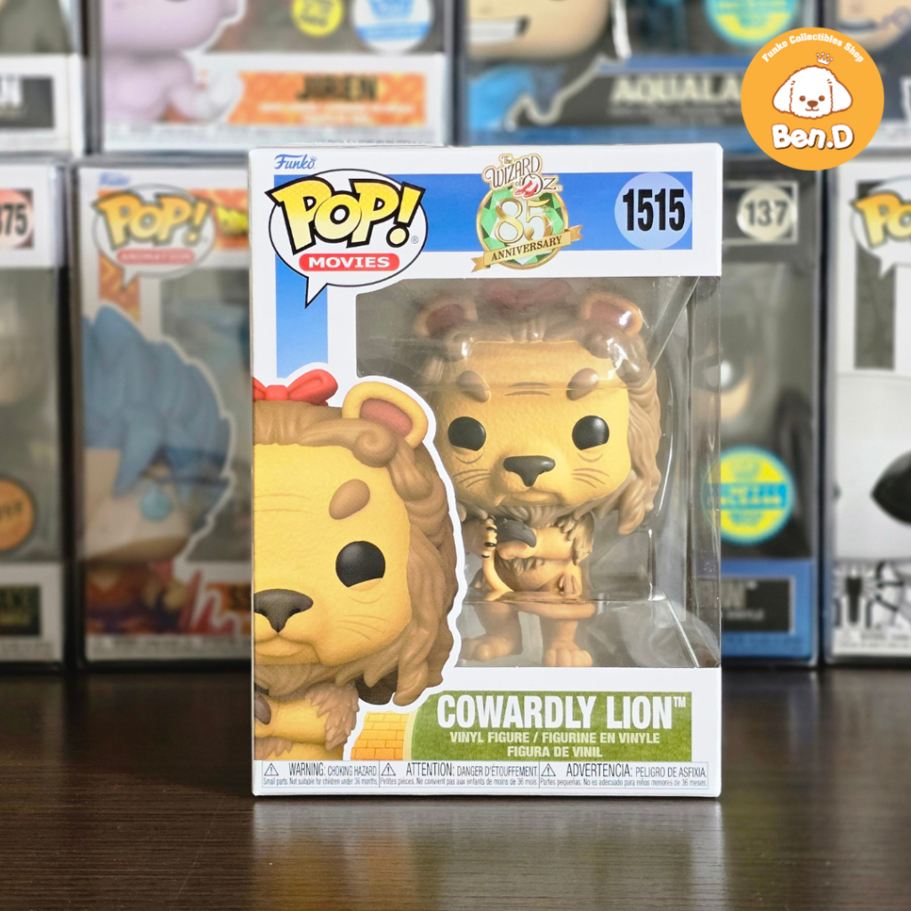 Mô hình chính hãng Funko Pop! Movies: Wizard of Oz - Cowardly Lion (common) #1515 | Shopee Việt Nam
