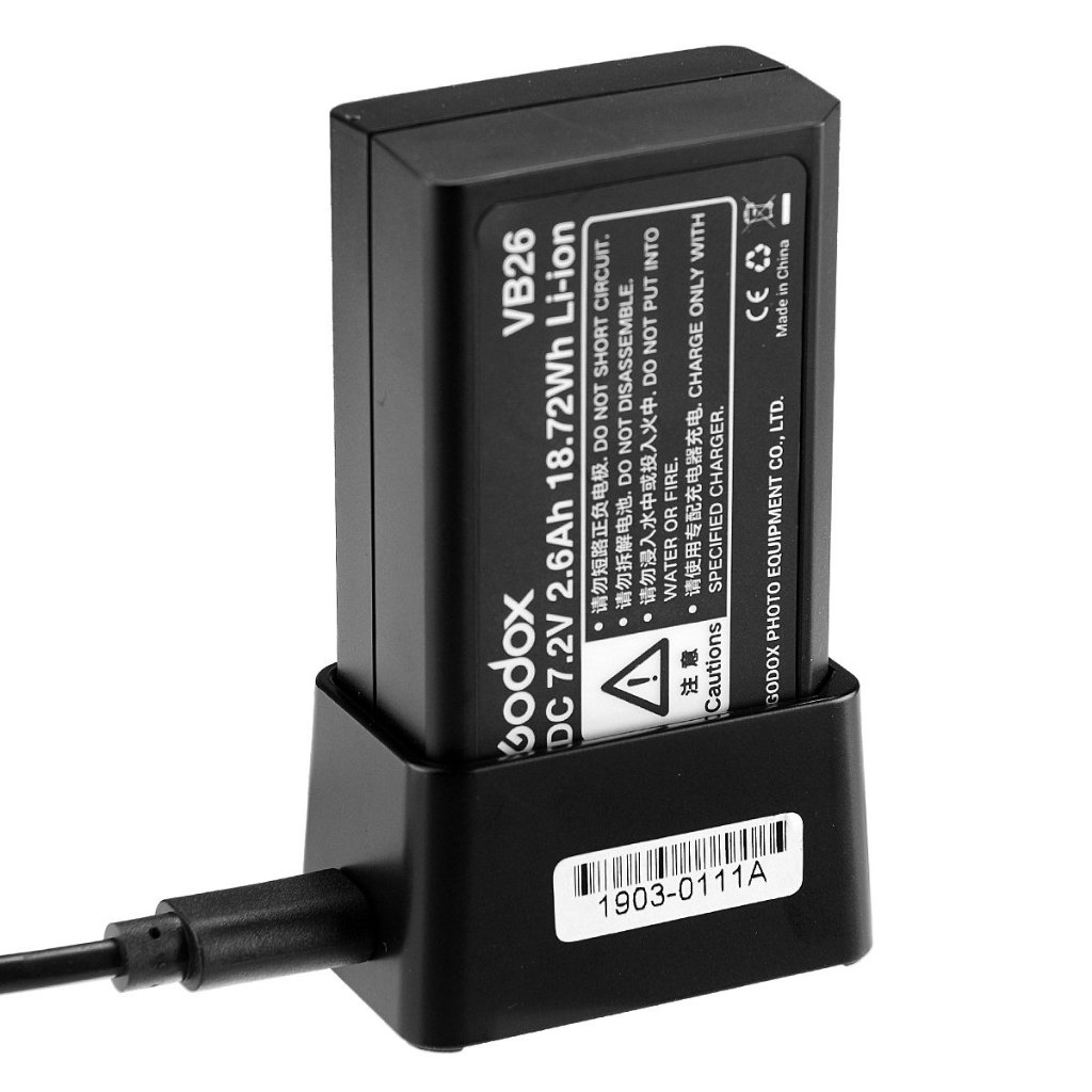 Pin VC26 Kèm sạc VB26 dùng cho Flash Godox V1, V860III | Shopee Việt Nam