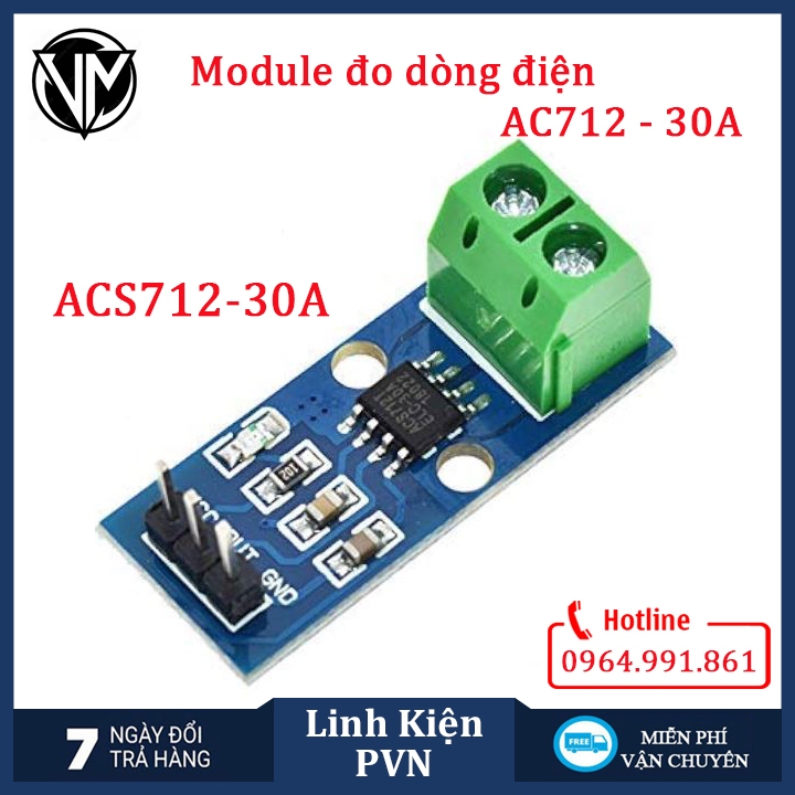Cảm Biến Dòng Điện ACS712 (Hall Effect Current Sensor) | Shopee Việt Nam