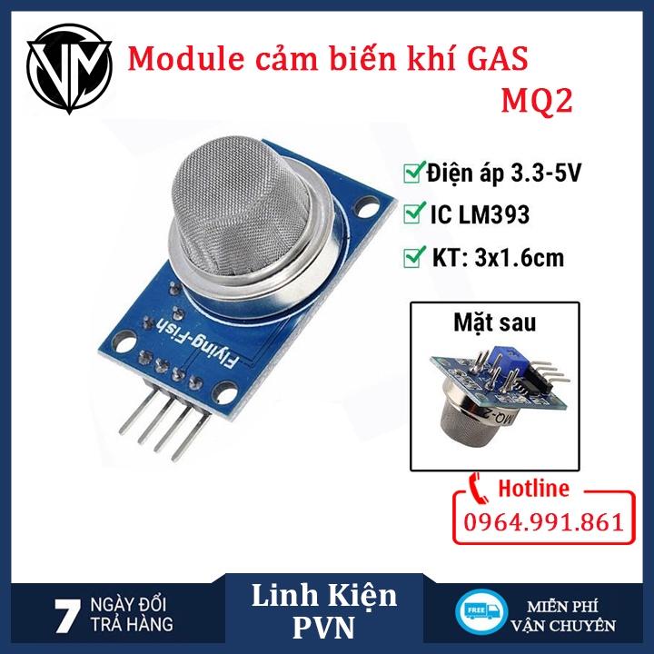 Mạch Cảm Biến Khí Ga MQ2 - Module Cảm Biến Khí GAS MQ2 | Shopee Việt Nam