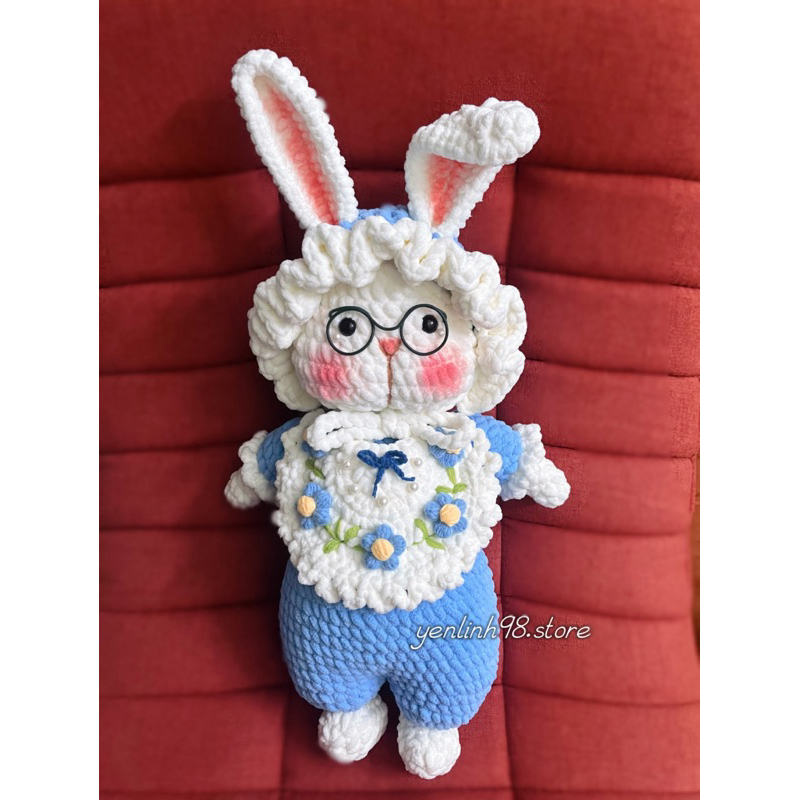 Thỏ bông Tang Tang tai dài bằng len nhung đũa size lớn 60cm | Shopee ...