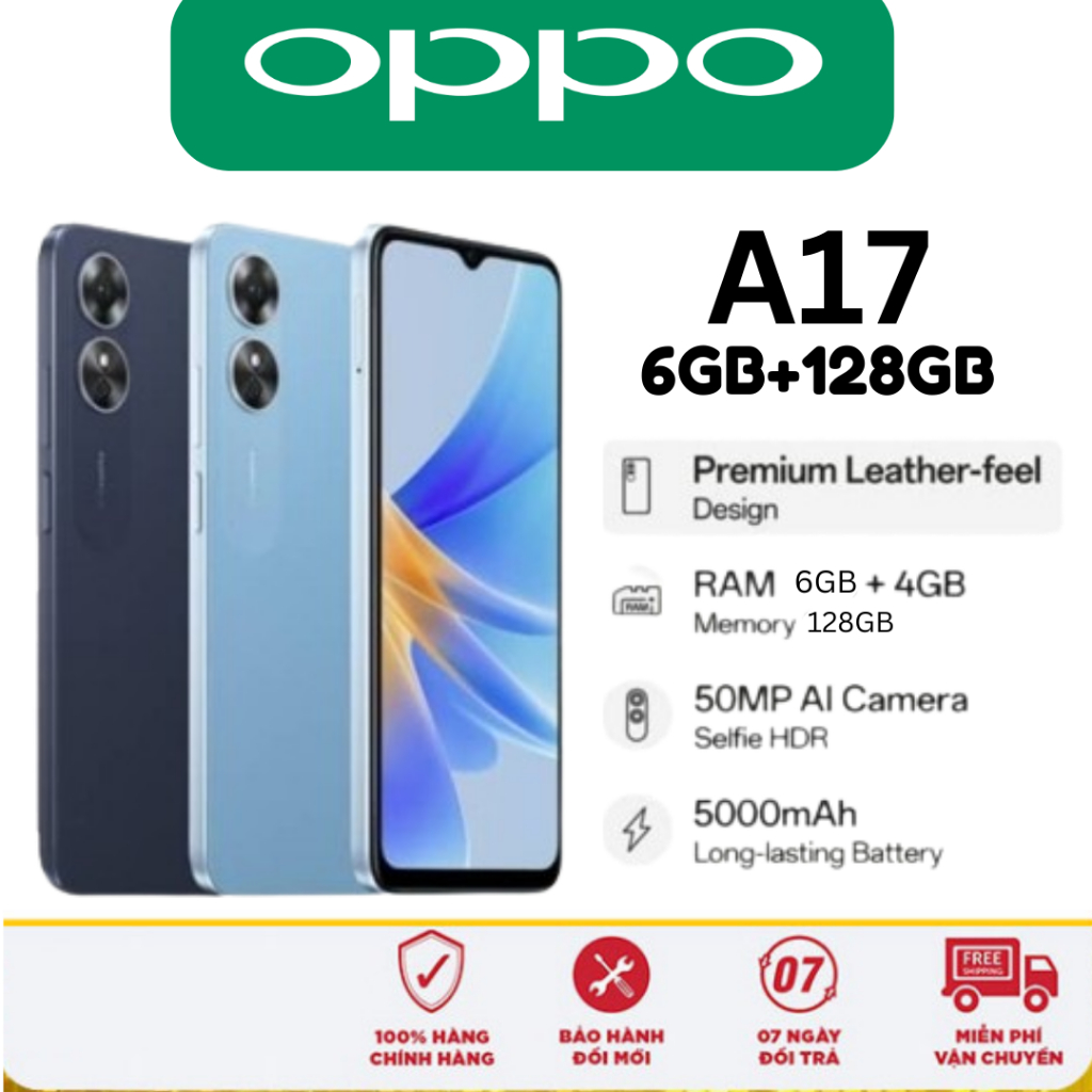 Điện Thoại OPPO A17 (6GB/128GB) - Hàng Chính Hãng. | Shopee Việt Nam