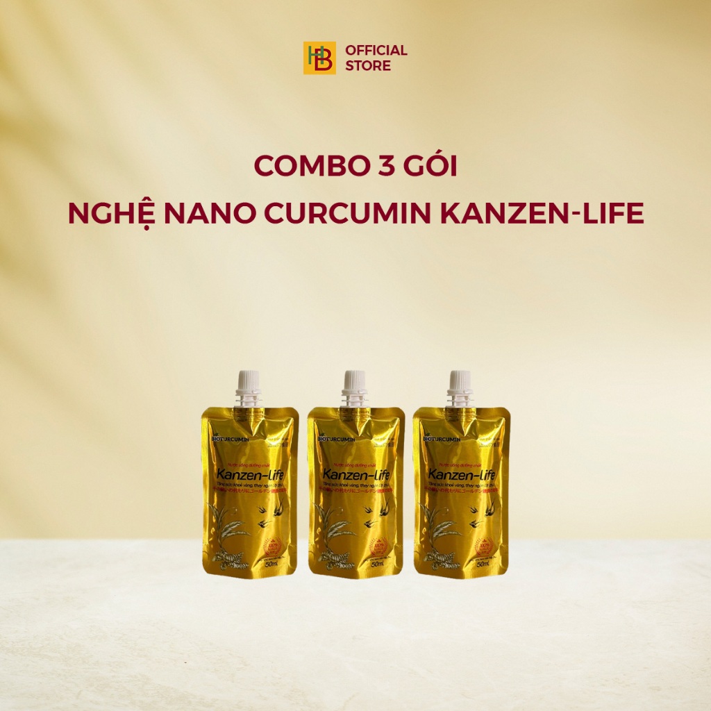 COMBO 3 GÓI NGHỆ NANO CURCUMIN KANZEN-LIFE 50ML | Shopee Việt Nam
