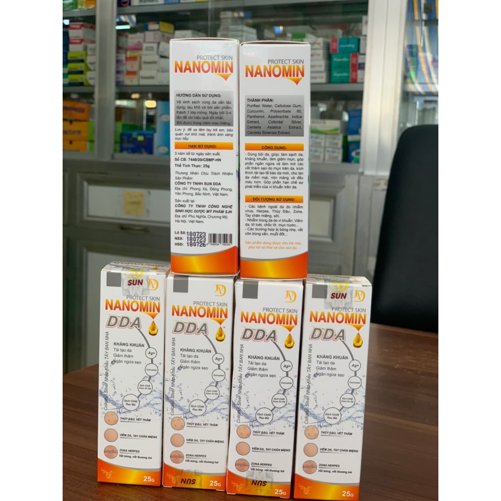 Kem Bôi Da NANOMIN DDA giúp tái tạo da,giảm thâm, ngăn ngừa sẹo ...