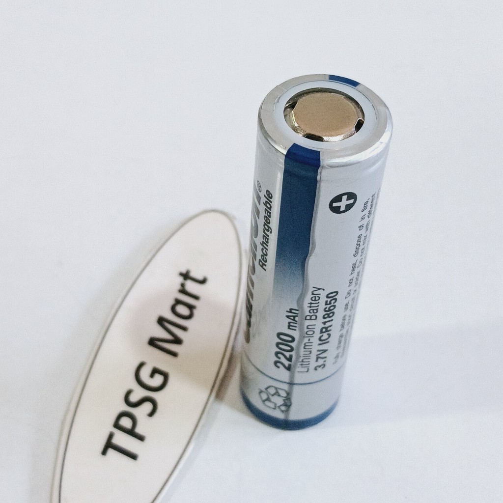 Pin 18650 Camelion 2200mAh Lithium-ion Battery 3.7V ICR18650 / Đầu Bằng ...
