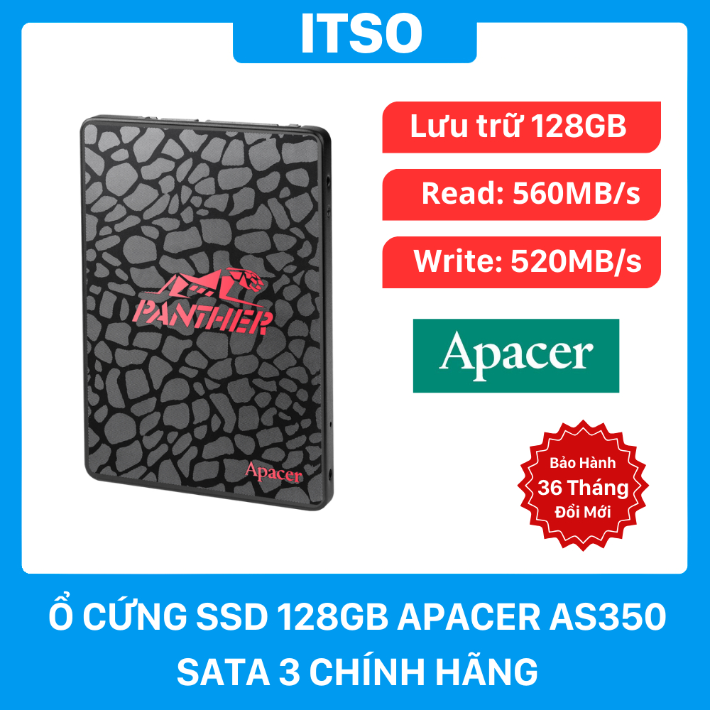 Ổ cứng SSD Apacer 128GB AS350 SSD 2.5″ 7mm SATA III chính hãng | Shopee ...