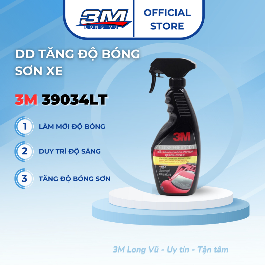 Chai xịt tăng độ bóng sơn 3M Gloss Enhancer 39034 LT 400ml - 3M Long Vu ...