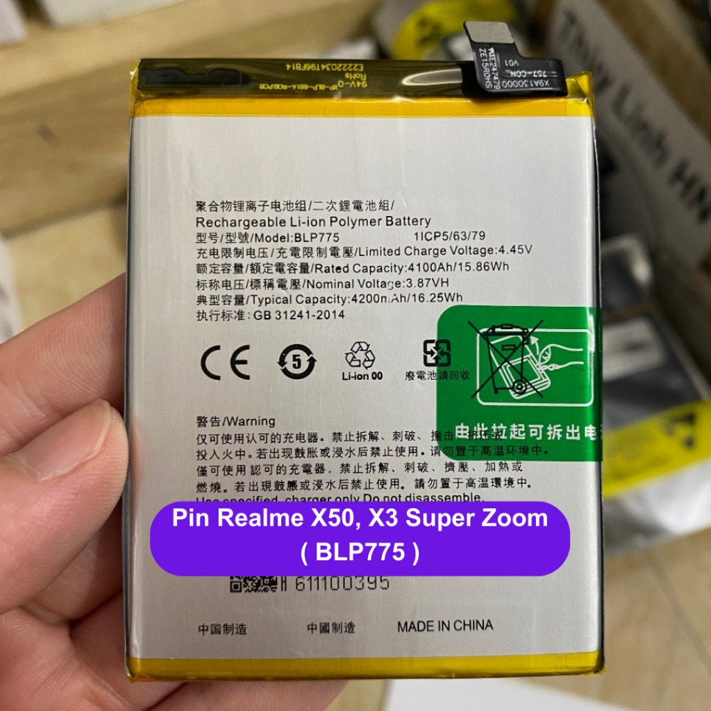Pin Chính Hãng Oppo BLP775 Dùng Cho Oppo Realme X3 / Realme X50 5G ...