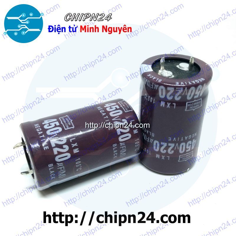 Tụ hóa 220uF 450V (30x30mm) | Shopee Việt Nam