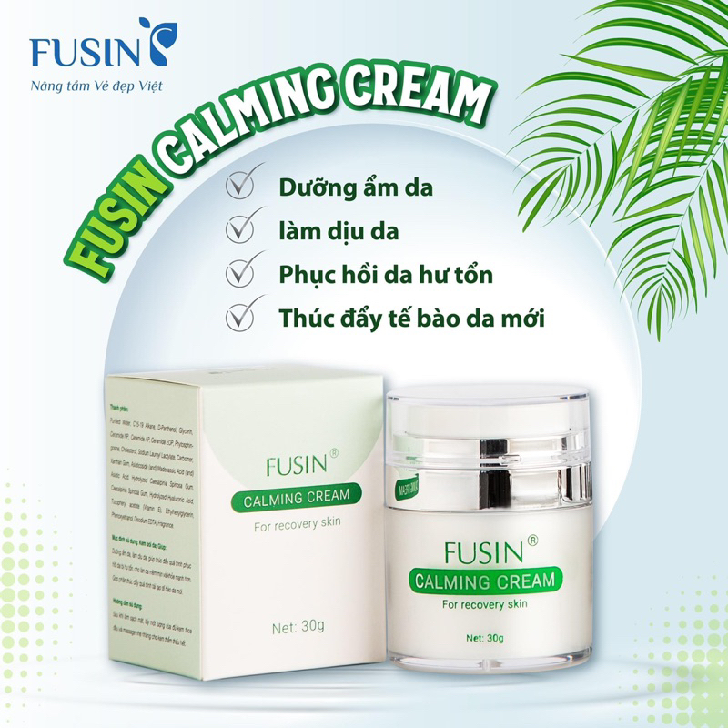Kem Dưỡng Làm Dịu, Phục Hồi Da Tổn Thương Fusin Calming Cream | Shopee ...