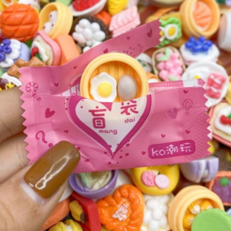 Combo 30 túi mù, túi mù mini, blind box, túi mù charm động vật, charm ...