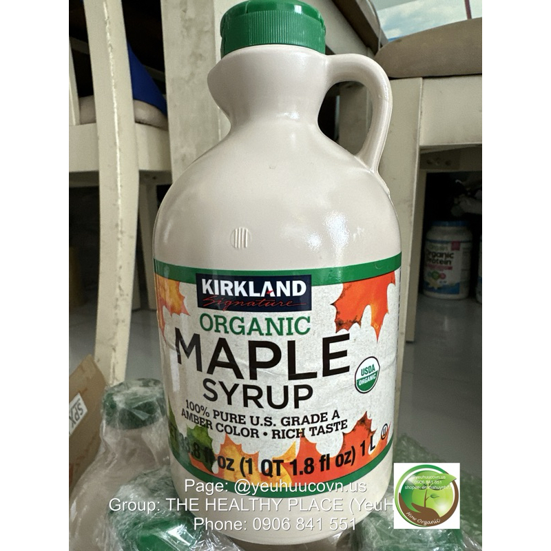 Siro lá phong Maple Syrup Hữu Cơ Kirkland 1L | Shopee Việt Nam