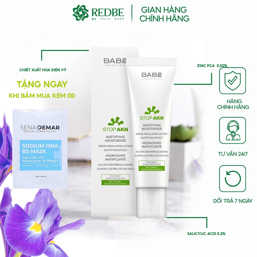 Kem Dưỡng ẩm BABÉ Stop AKN Mattifying Moisturiser Kiềm Dầu, Giảm Mụn ...