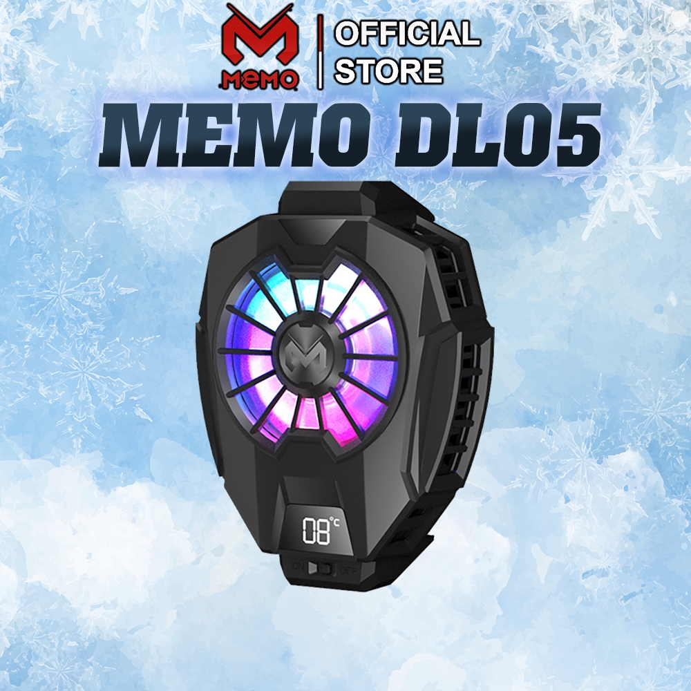 Quạt Tản Nhiệt điện Thoại Sò Lạnh Memo Dl05 Gaming Led Rgb Dành Cho