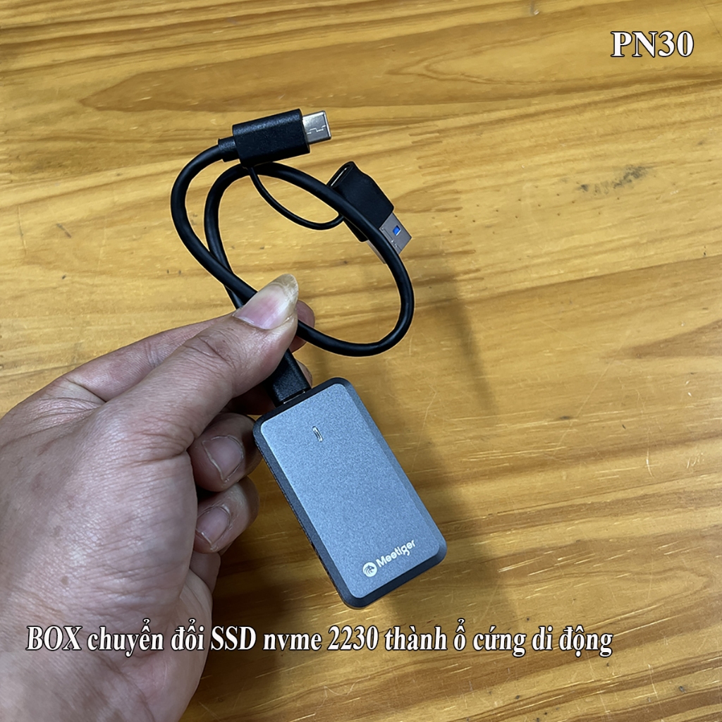 BOX MEETIGER PN30 NVME 2230 nhỏ gọn, COMBO ổ 256GB 512GB lựa chọn ...