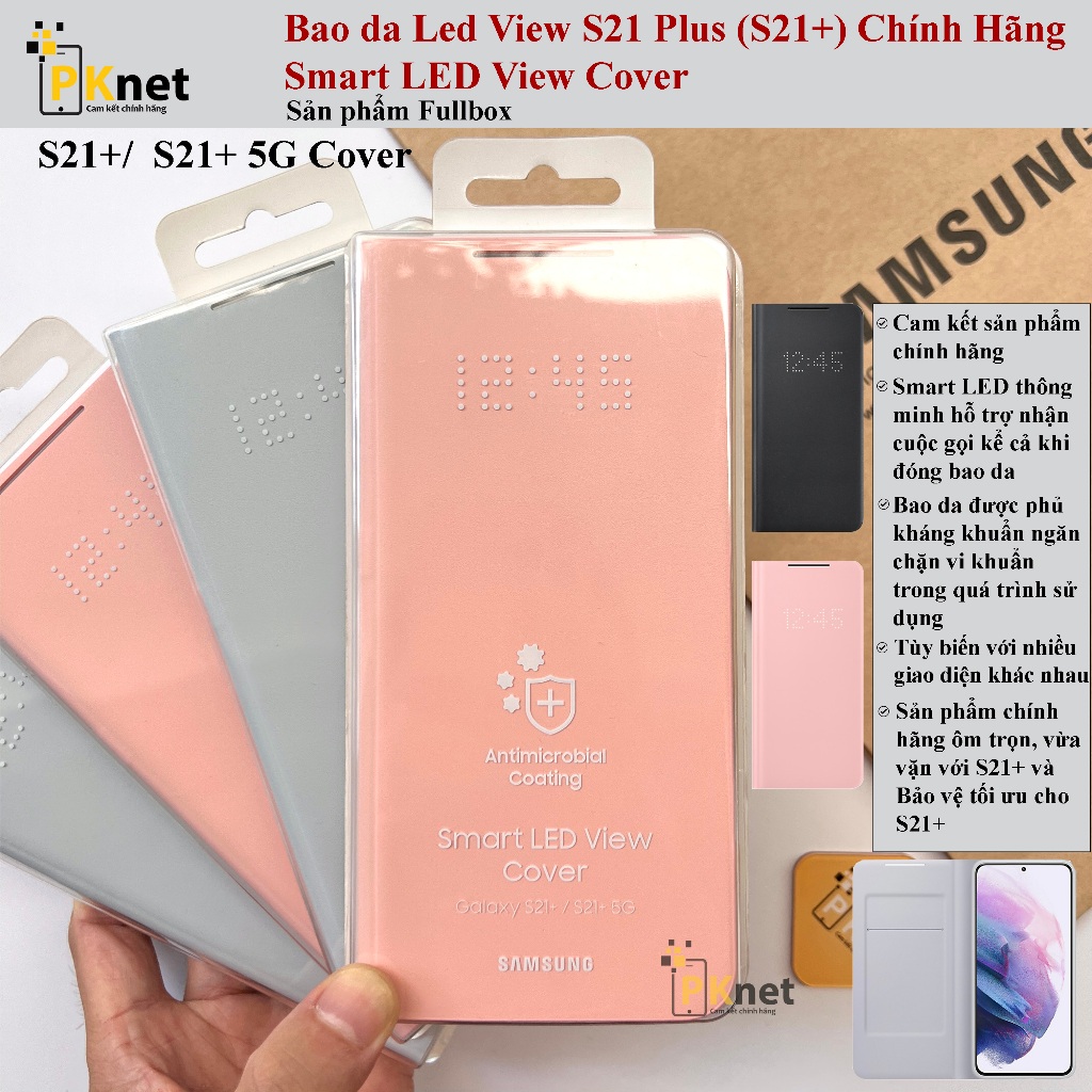 Bao da Samsung S21 Plus, S21+ Smart LED View Chính Hãng, Fullbox, Kháng ...
