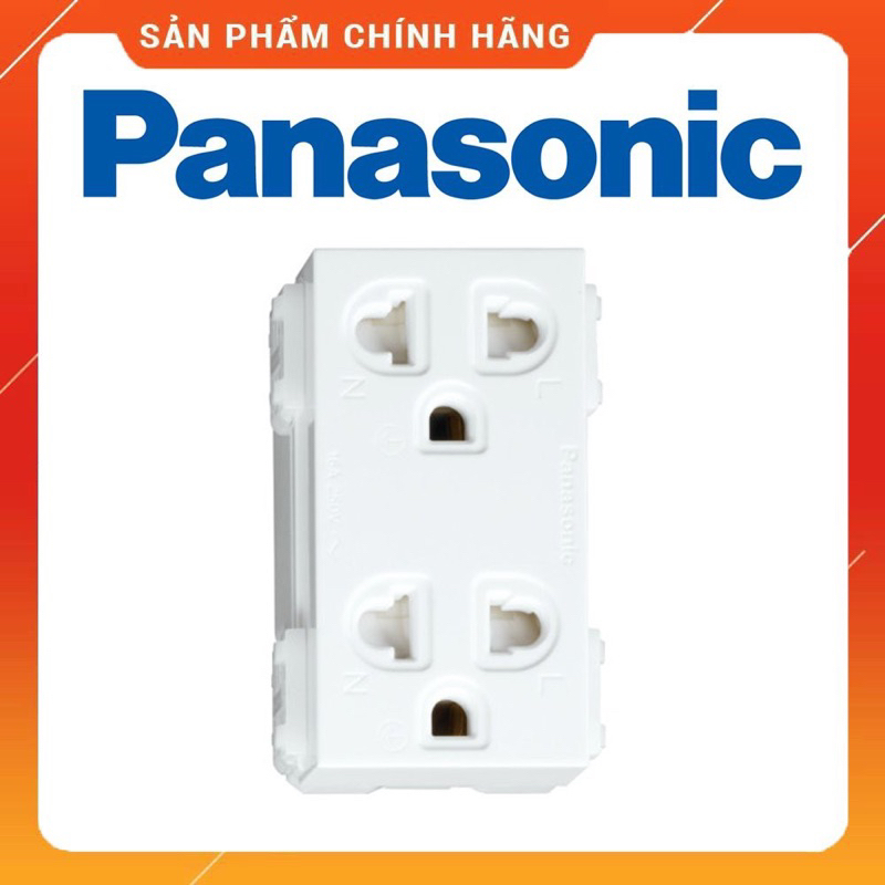 (HÀNG CHÍNH HÃNG)Ổ cắm đôi 3 chấu panasonic WEV1582-7SW | Shopee Việt Nam