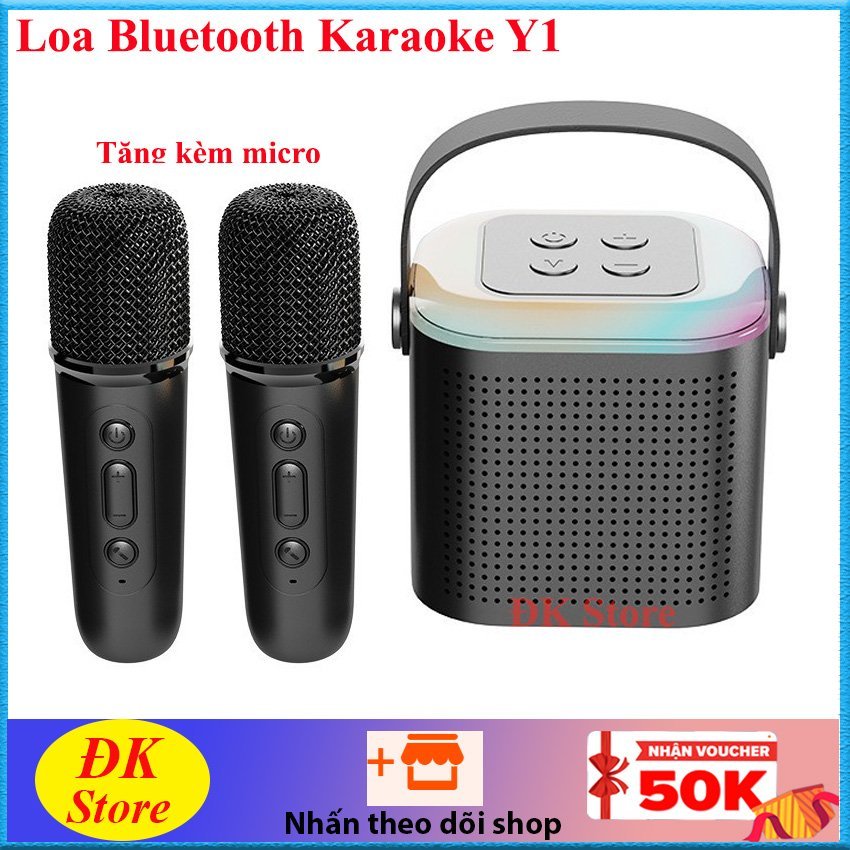 Loa bluetooth karaoke mini Y1 Có Đèn Led RGB Loa Bluetooth âm thanh ...